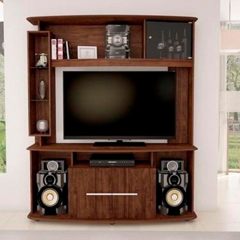 Modular DELOS Rack Tv Led 50" Floripa color Pecan - Mandy Hogar