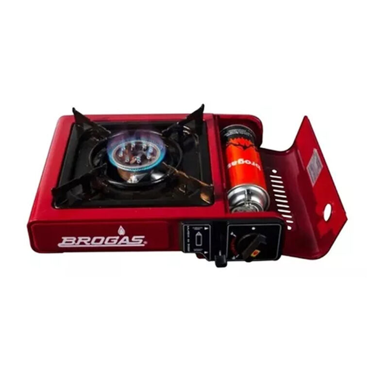 Calentador Anafe de Camping Brogas 465 Portátil Color Rojo con Maletín ...