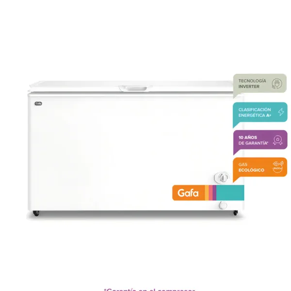 Freezer Horizontal Gafa Blanco Inverter 402lts Fghi400b-xl - Mandy Hogar